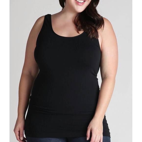 Nikibiki | Tops | New Nikibiki Curvy Short Basic Tank Top In Black ...